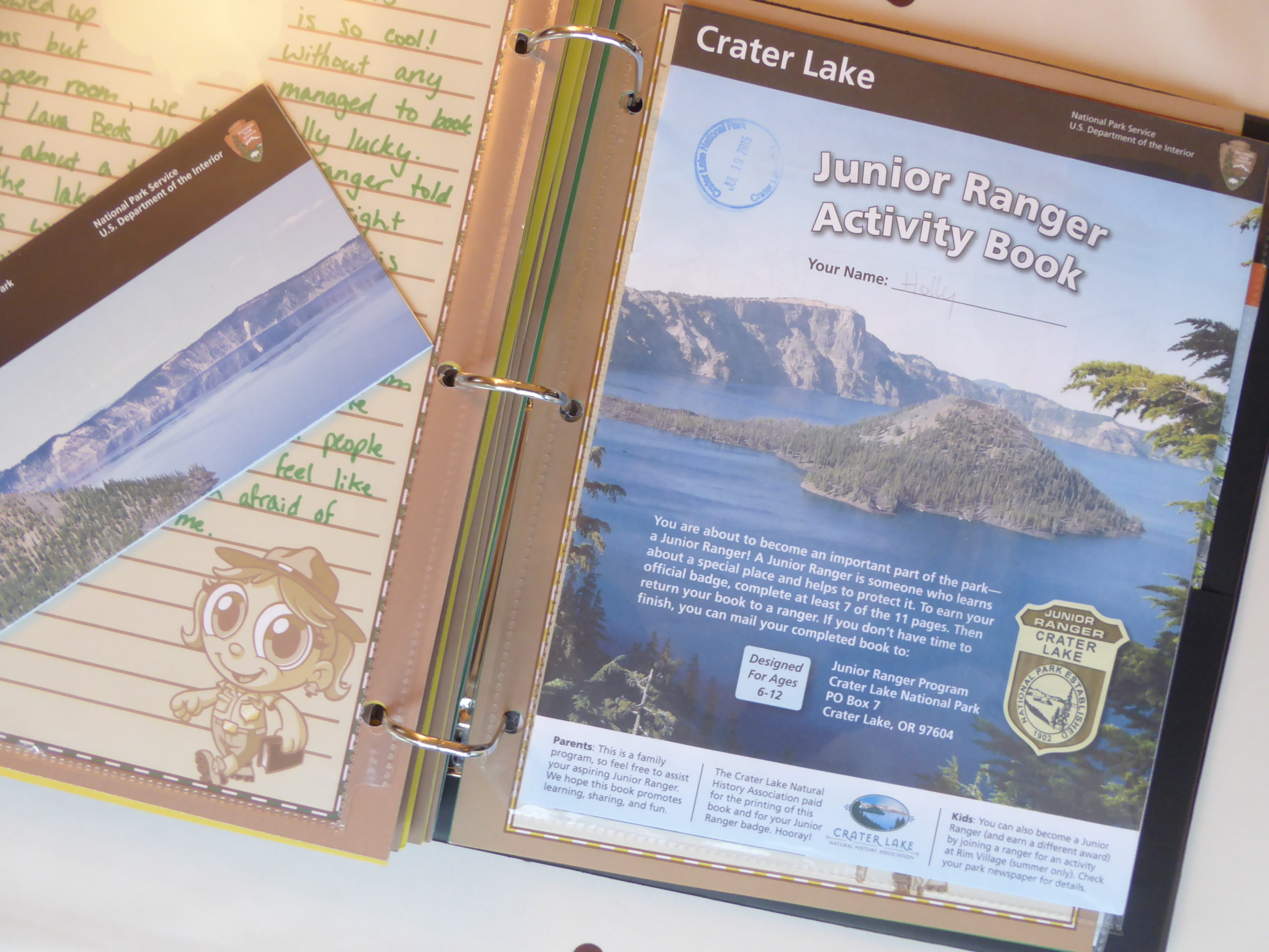 Ranger Trek™ Expedition Journal Stores Your Junior Ranger Booklets ...