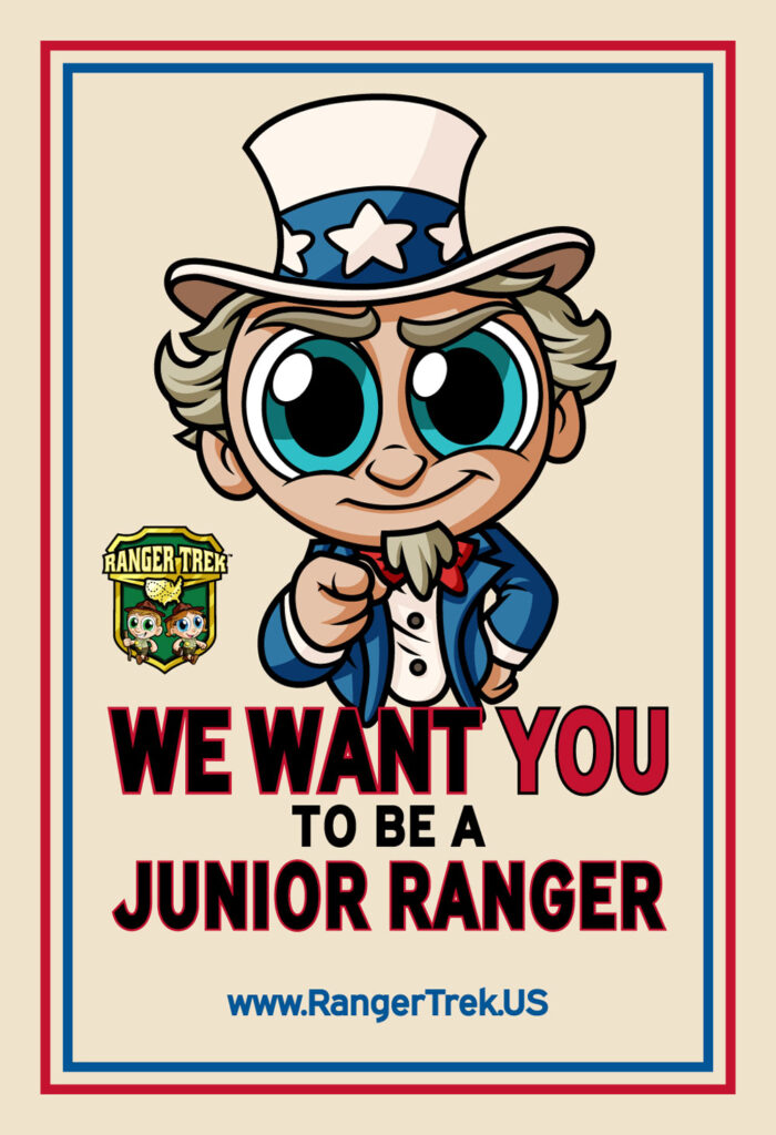 STICKER – RANGER TREK™ UNCLE SAM – BECOME A JUNIOR RANGER! | Ranger Trek™