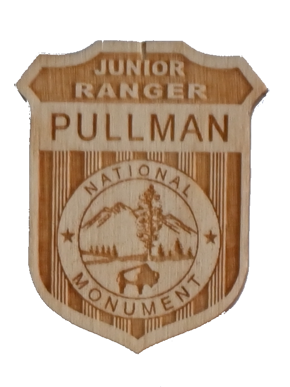Pullman-National-Historical-Park-Junior-Ranger-Trek-program-wood-badge ...